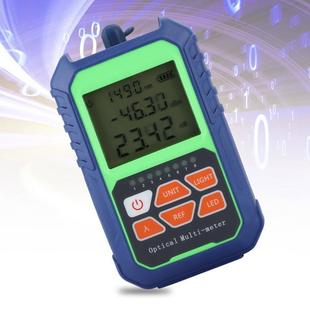 Fiber Optic , Portable High Mini Optical Power Meter with LED Light ...