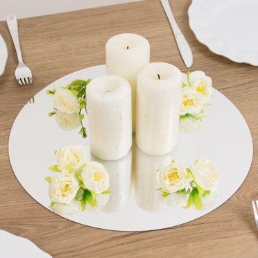 Efavormart 14" Round Glass Mirror Circle Decor Set for Wedding Party ...