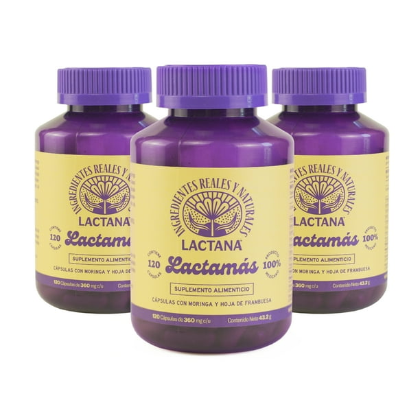 LACTANA Capsulas para incrementara la leche materna 100% Natural 3 ...