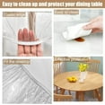 STONCEL Waterproof Round Plastic Table Cover Protector for 45-56 Inch ...