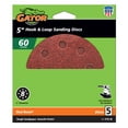 Gator 5-inch 8-Hole Red Resin Aluminum Oxide Multi-Surface Hook and ...
