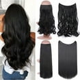 Benehair Invisible Hair Extensions Secret Hidden Wire in One Piece Real ...