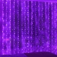 Perfect Holiday Bedroom LED Window Curtain String Lights, 300 LEDs, 8 ...