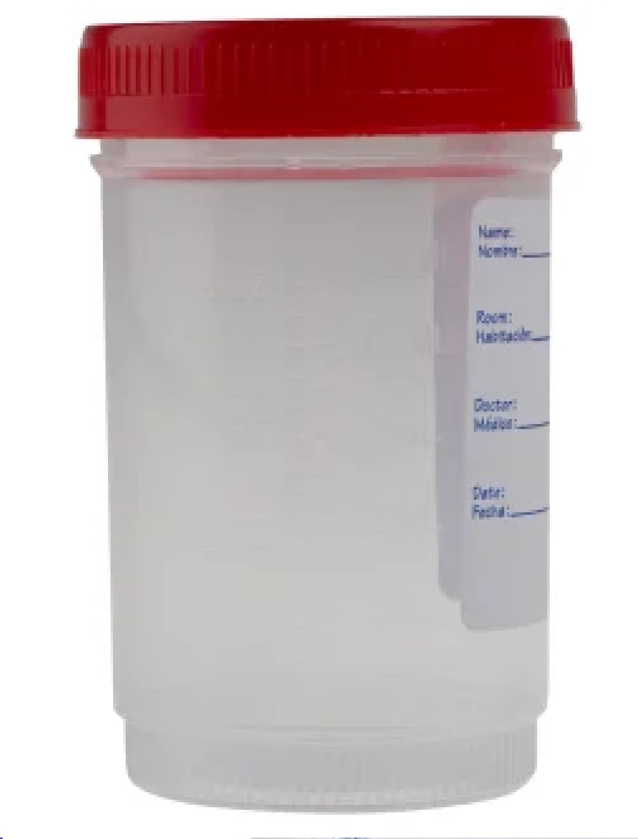 Specimen Containers 4 oz / 120 mL Cap Color: Red (Pack of 80) with ID ...