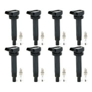 POLARPRA 6PCS UF-569 Ignition Coils Pack & 41-109 Iridium Spark Plugs Compatible with Chevy ...