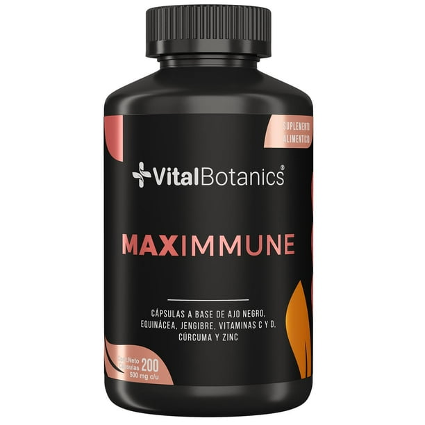 Maximmune Vital Botanics Vitamina C D3 Jengibre y Curcuma | Walmart en línea