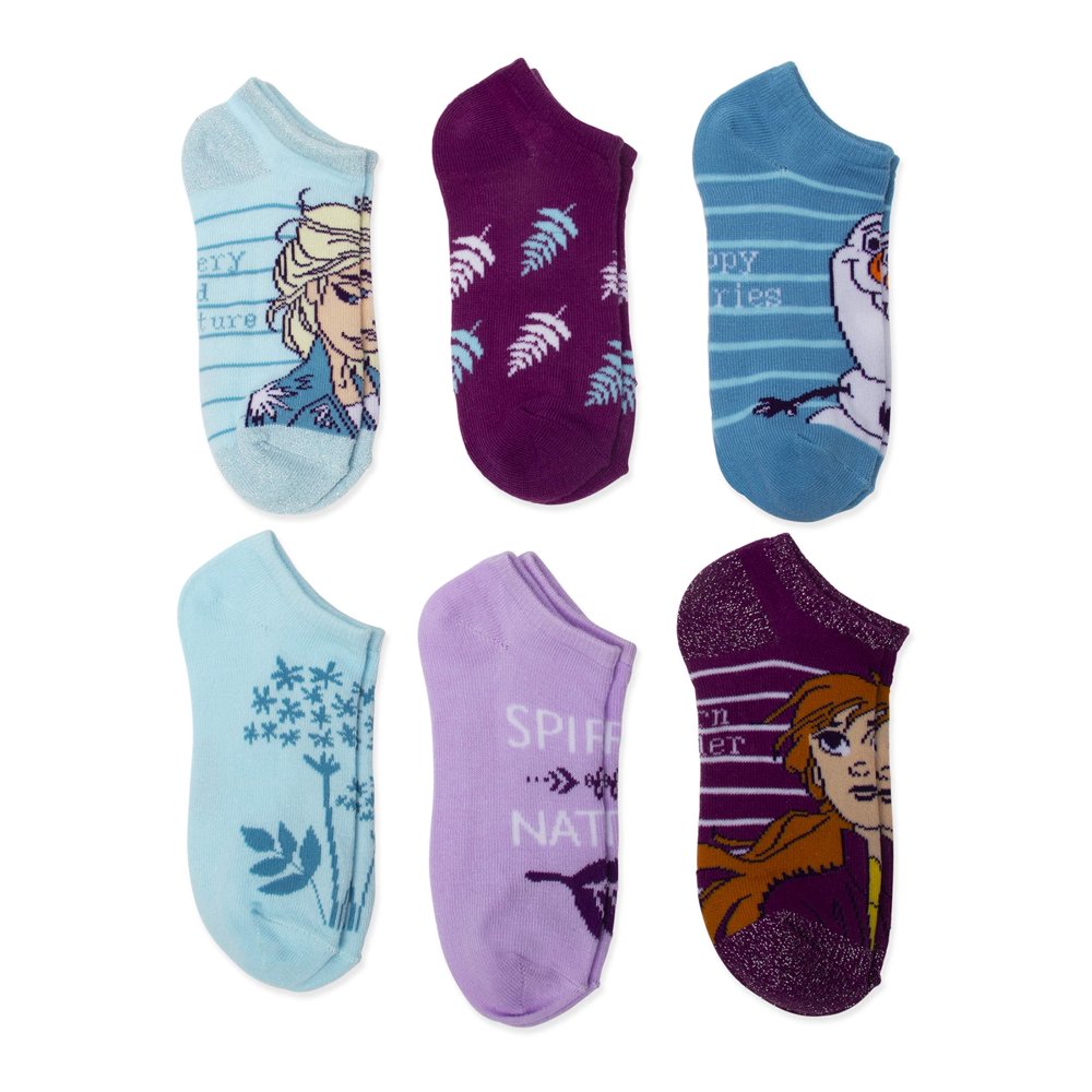 Frozen 2 - Frozen Girls Socks, 6 Pack - Walmart.com - Walmart.com