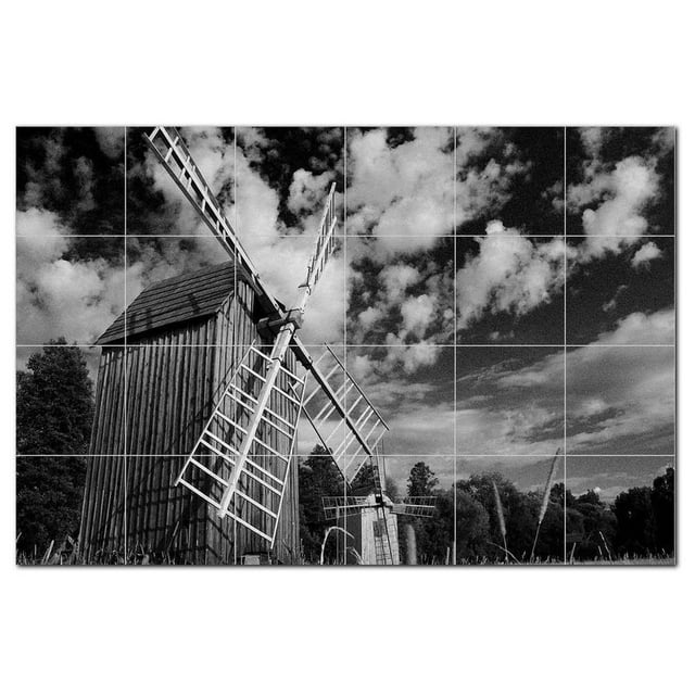 Windmill Ceramic Tile Mural Kitchen Backsplash Bathroom Shower, 401943 ...