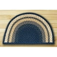 Earth Rugs 32-LG079 Rug Slice- Light Blue- Dark Blue and Mustard Rug ...