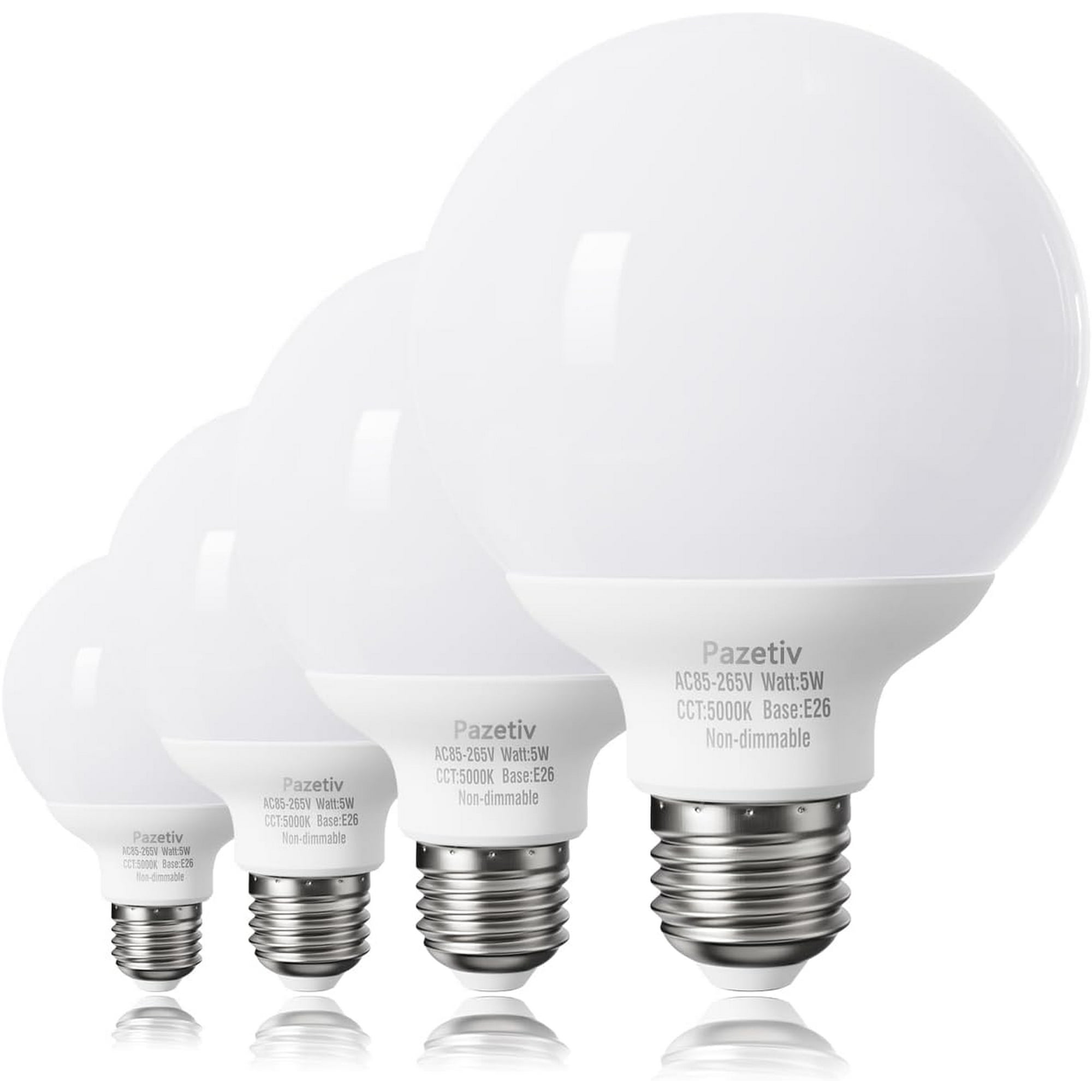 Click here for Rejoda-4 Pack Daylight Led Globe Light Bulbs For B... prices