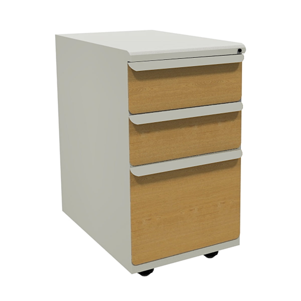 Zapf Mobile Ped, Box/Box/File, Putty, Solar Oak Fronts, 23"D - Walmart.com