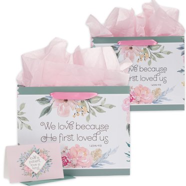 Christian Art Gifts Large Portrait Scripture Gift Bag, Greeting Card ...