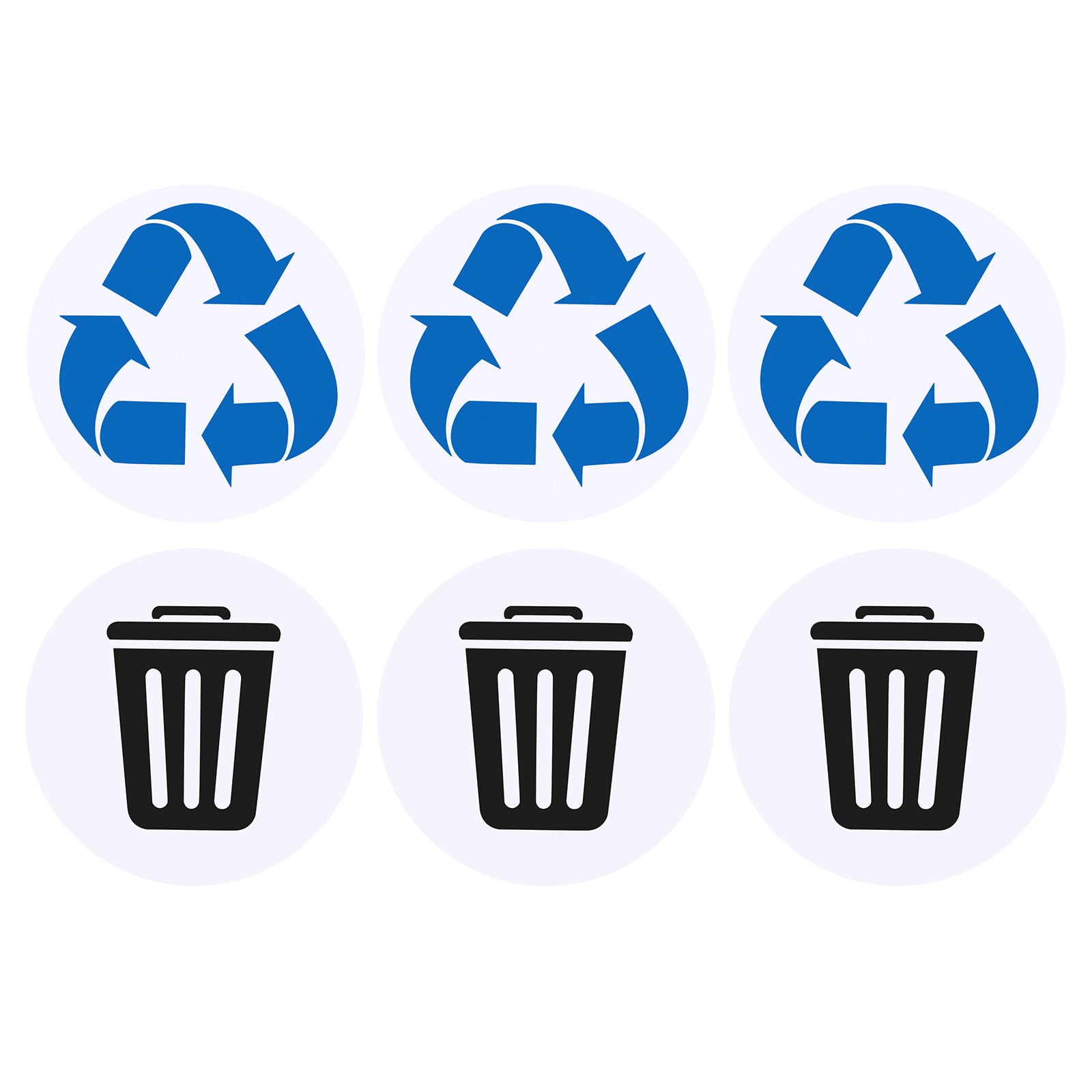 Uxcell Recycle Sticker Trash Can Decals 5 Inch Large Recycling Vinyl ...