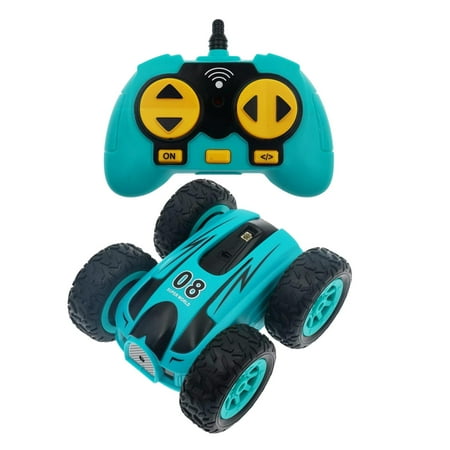 360 degree Rotate Car Model Vehicle Toy Car with Remote Blue | Walmart ...