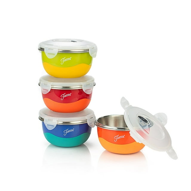 Fiesta® Prep Bowl Set | 8-Piece with Lids - Walmart.com