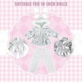 Agiufgs 2 Pack Doll Clothes Set 2pcs Outfit Dress, Soft Cloth Fabric ...