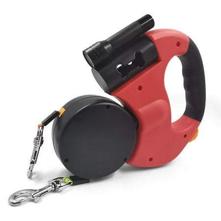 Retractable Double Dog Leash with Two 3 Meter Long Cords, 360° Tangle ...