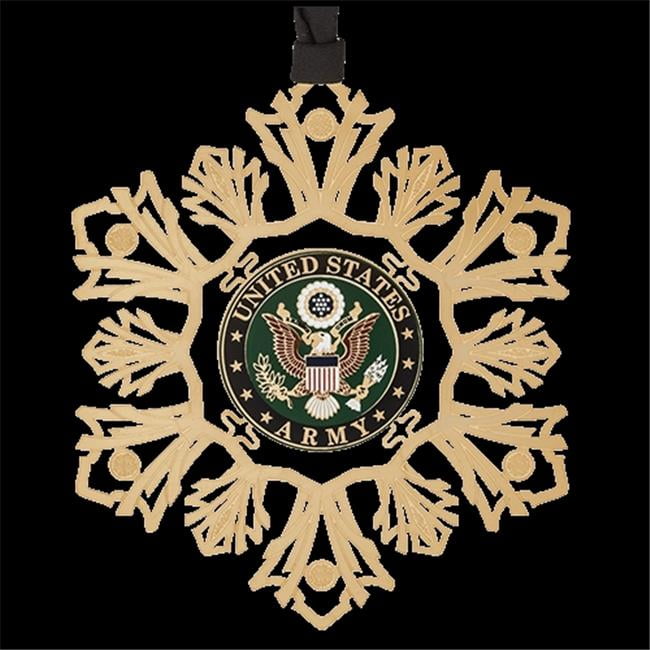 Chem Art 59474 4.25 in. U.S. Army Snowflake Military Handcrafted ...