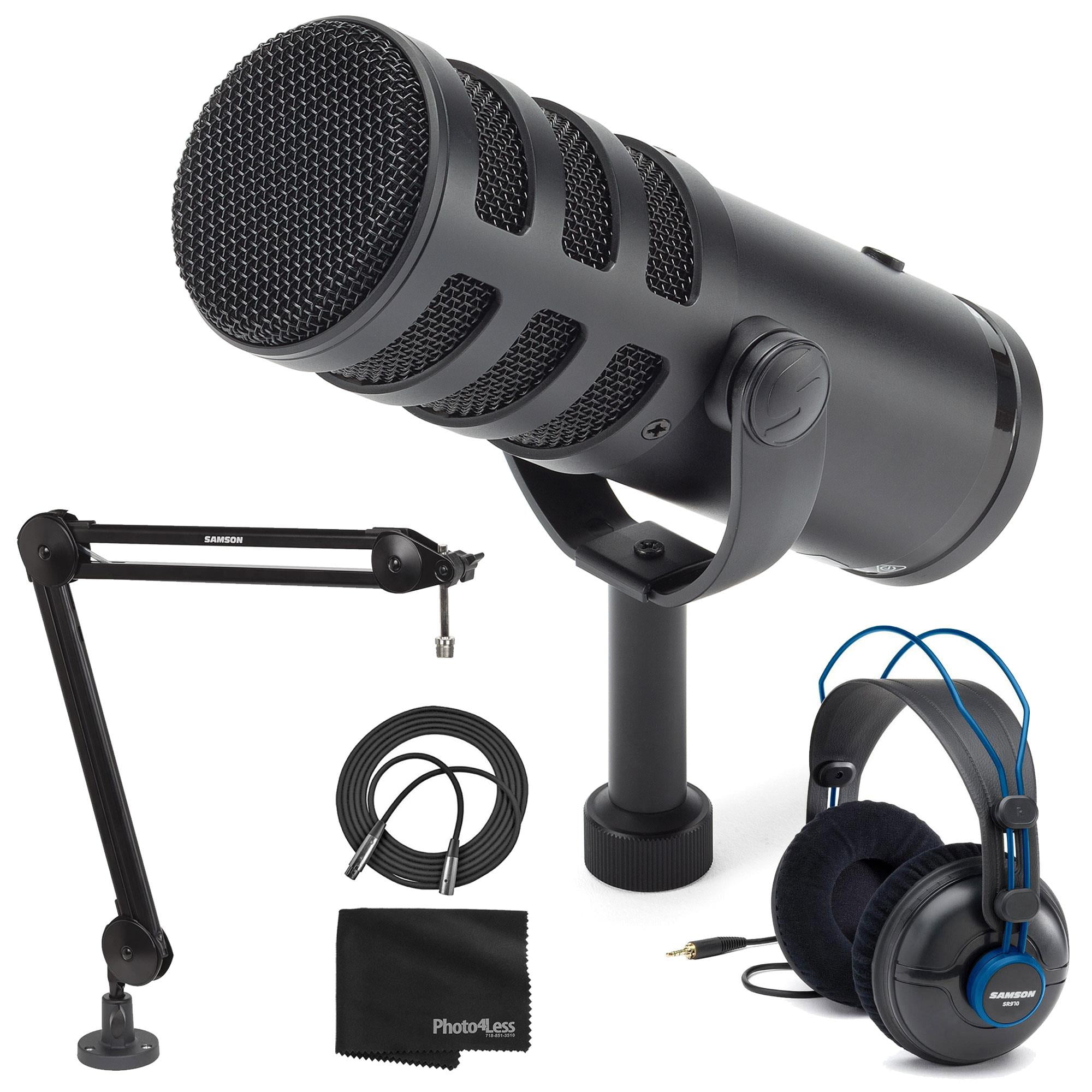 Samson Q9U XLR/USB Dynamic Broadcast Microphone + Professional Studio ...