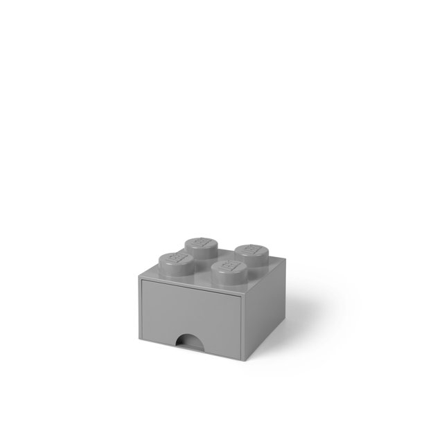LEGO Storage Brick Drawer 4, Med Stone Grey - Walmart.com