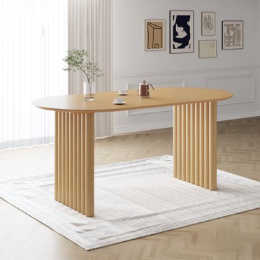 Modern Square Dining Table, Stretchable, White Table Top+MDF X-Shape ...