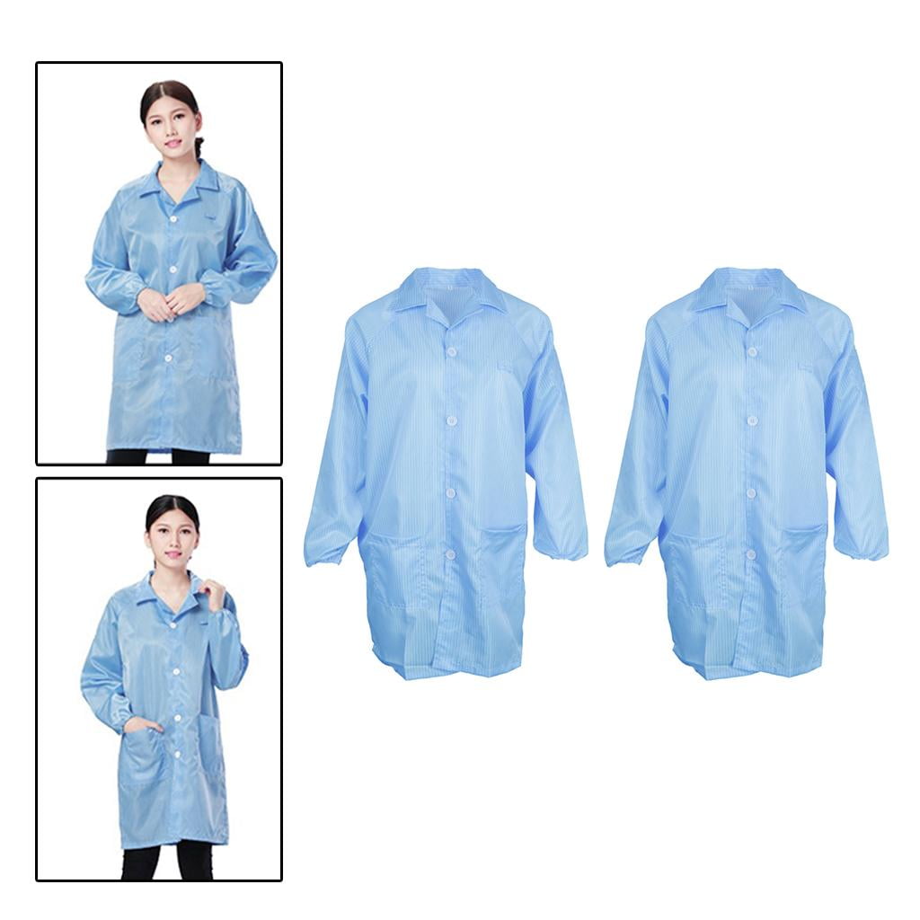 2PCS ESD Chaqueta de laboratorio premium antiestática para proteger de ...