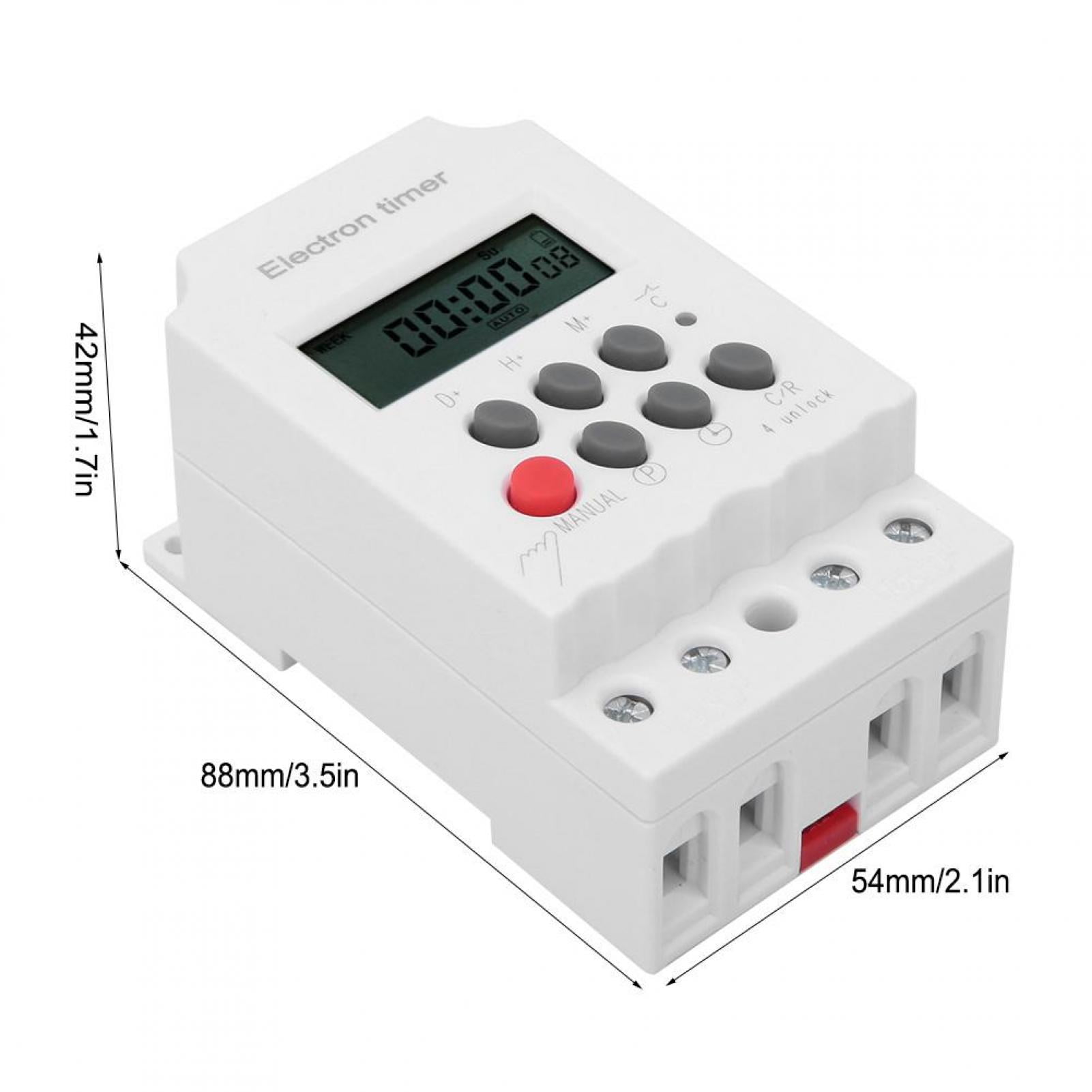 Buy EBTOOLS Microcomputer Timer 24 Hour On Timer Digital Timer Switch ...