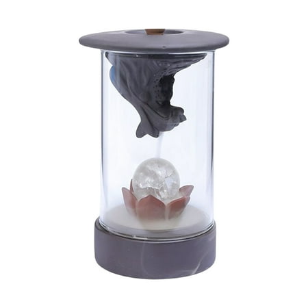 Baiwo Calm Waterfall Incense Burner Decorative Soothing Healing Dragon ...