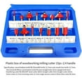 Carbide Woodworking Router Bit Set, 1/4" Shank Milling Cutters for ...