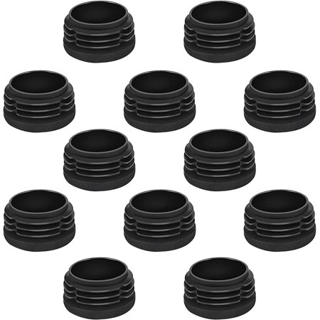 HUSERYT Chair foot plugs, four 25×25mm pipe plugs, round metal pipe ...