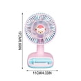 Playful USB Desktop Mini Fan, Cute Portable and Rechargeable Small Fan ...