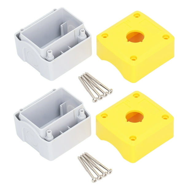 Button Control Box,2 Sets Waterproof Push Plastic Button Control Box ...