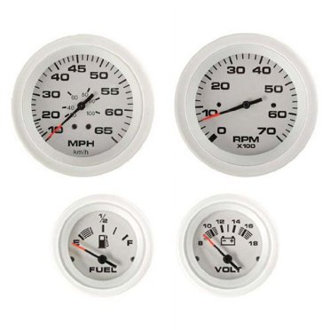 Mechanical Speedometer Gauge, Black Face, 3-3/8", 0-160 MPH Full Sweep ...