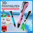3D Printing Pen for Kids, Type-C Plug-in Drawing Doodle Pen Kit with 12 ...