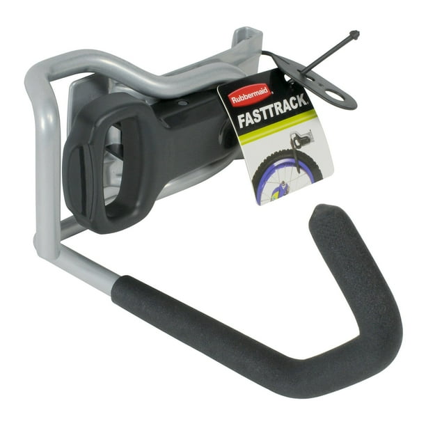 Rubbermaid Fast Track Garage Storage Wall Mounted Bike Hook, Vertical ...