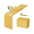 Gold Satin Table Runner 11x108 Inch, Elegant Plain Design For Wedding ...