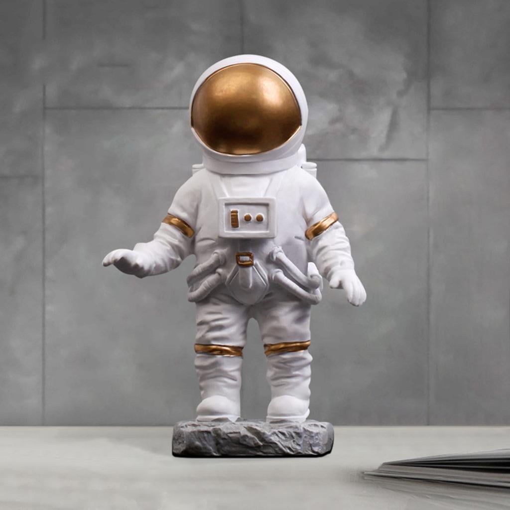 Handmade Polyresin Spaceman Statue Bookshelf Tabletop Outer Space ...