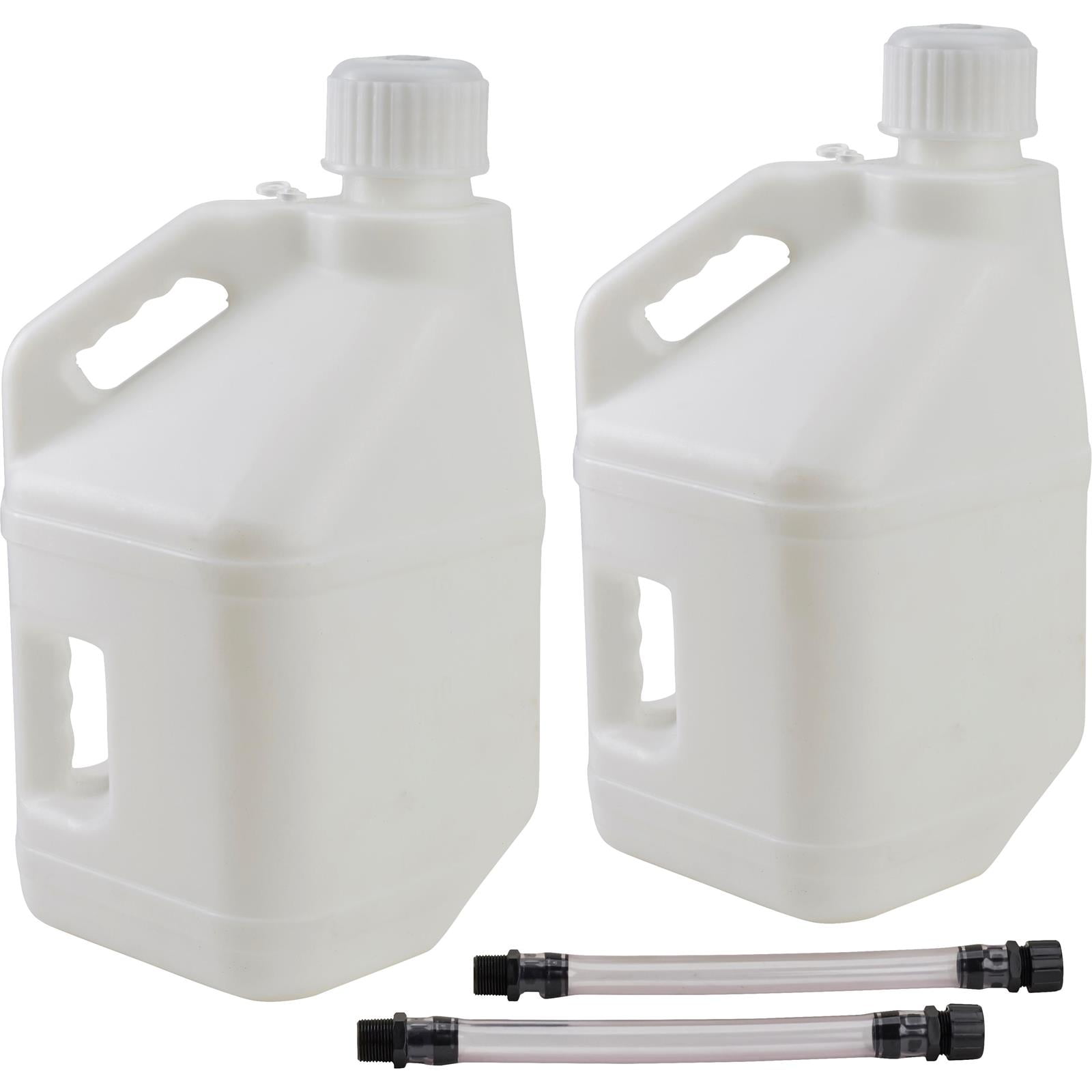 Racing Utility Jugs w/Filler Hose, White, 5 Gallon, Pair - Walmart.com