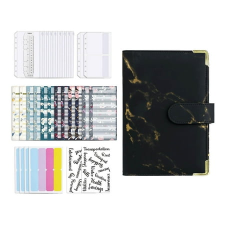 Notebook Binder and label Sticker Label Binder Pockets 6 Binder Cover ...