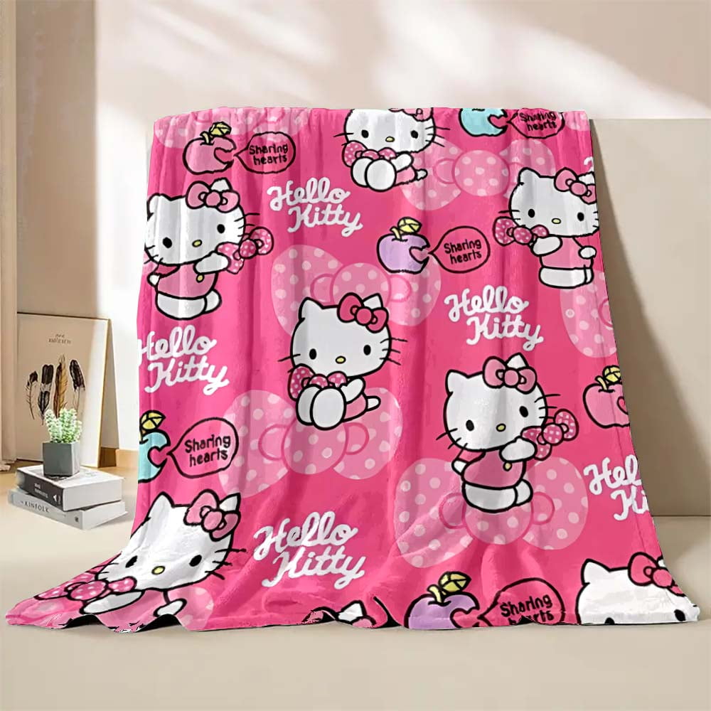 Click here for Waj Sanrio Hello Kitty Cute Cat Flannel Blanket Ca... prices