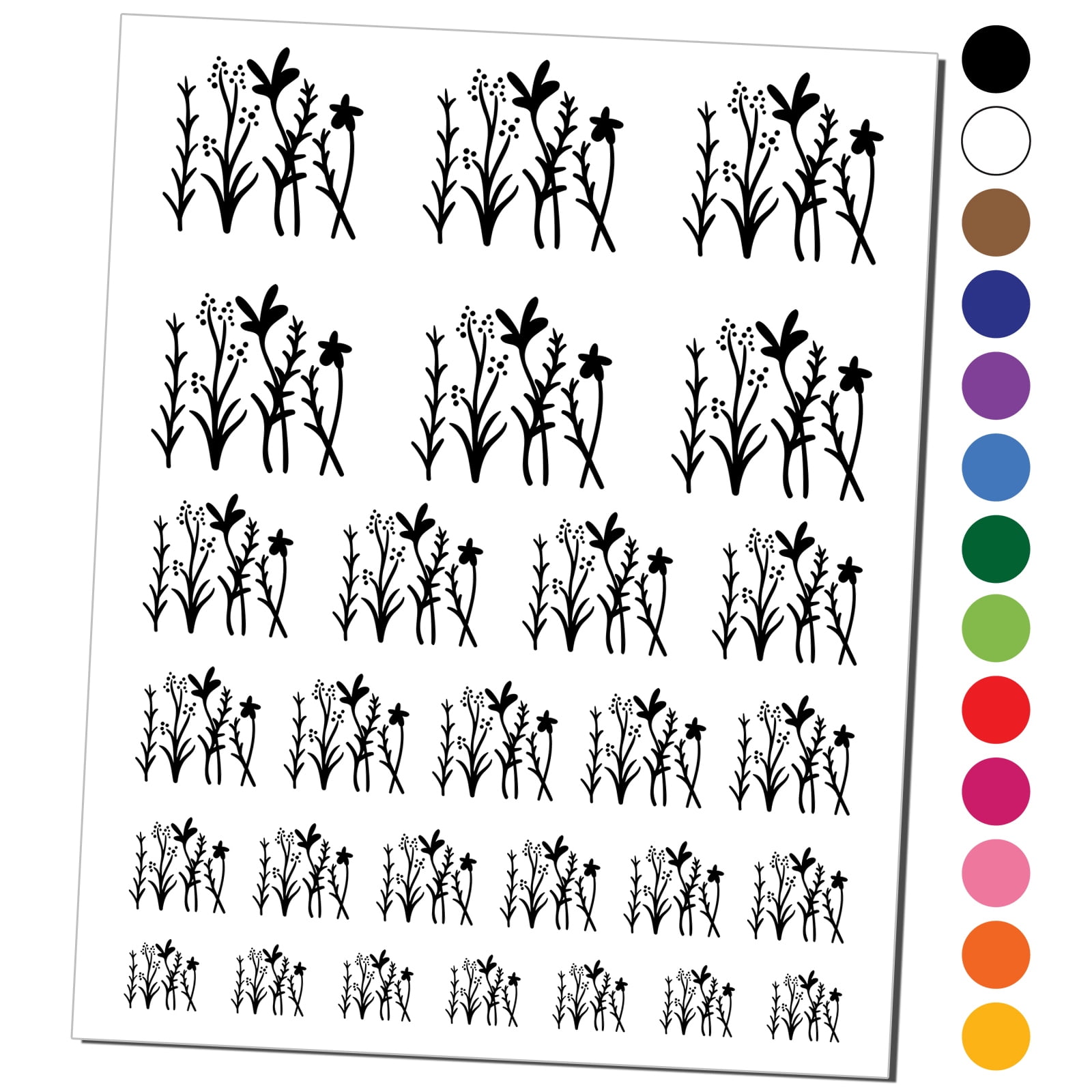 Adorable Summer Wildflowers for Repeating Pattern Water Resistant ...