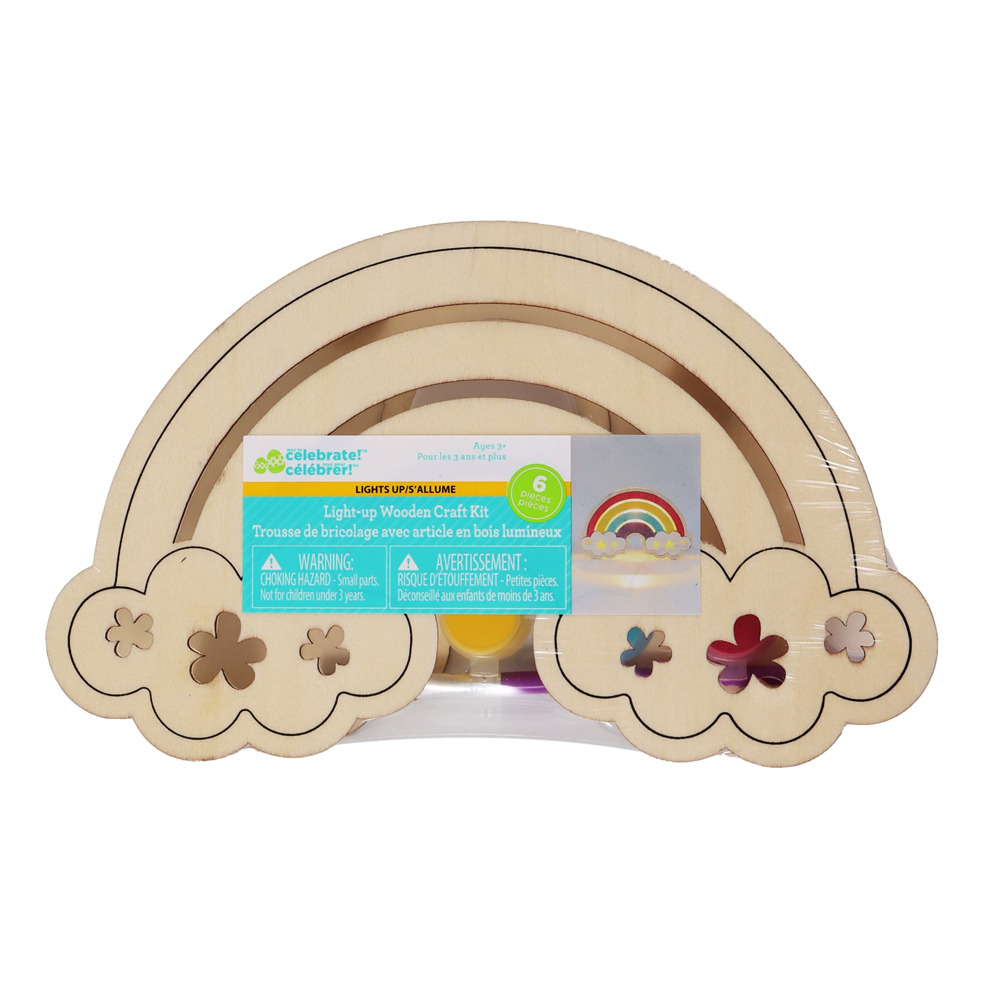 Click here for Way To Celebrate! Light-Up Wooden Craft  Rainbow S... prices