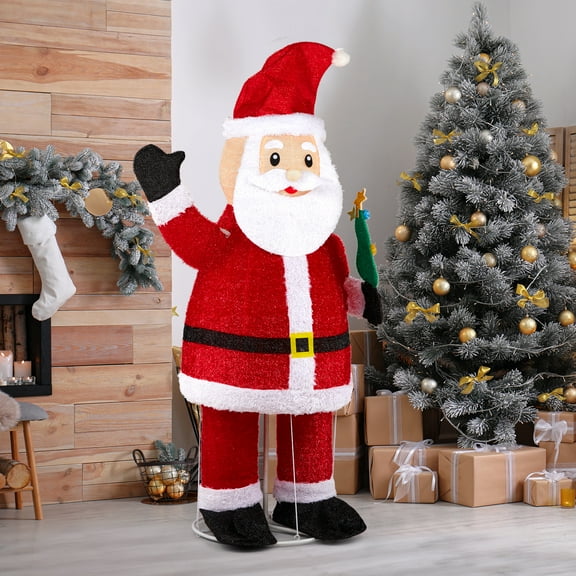 VEIKOUS 5ft LED Lighted Nativity Scene Outdoor Christmas Decor, Holy ...