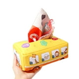 Sensory Babies, Tissue Box Baby Toy Months Infant Play Soft Scarf Box ...
