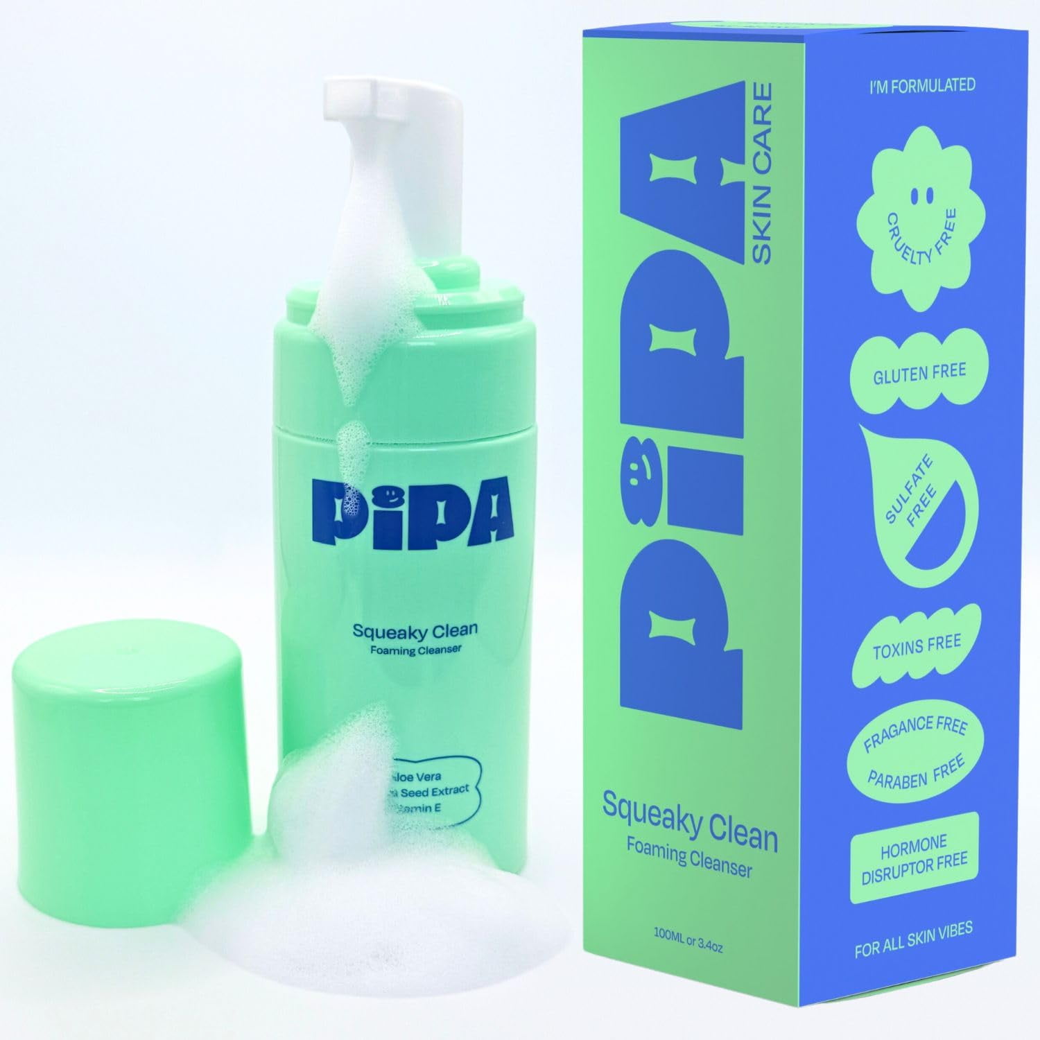 Click here for Foaming Cleanser Pipa Skincare Squeaky Clean 100ml... prices