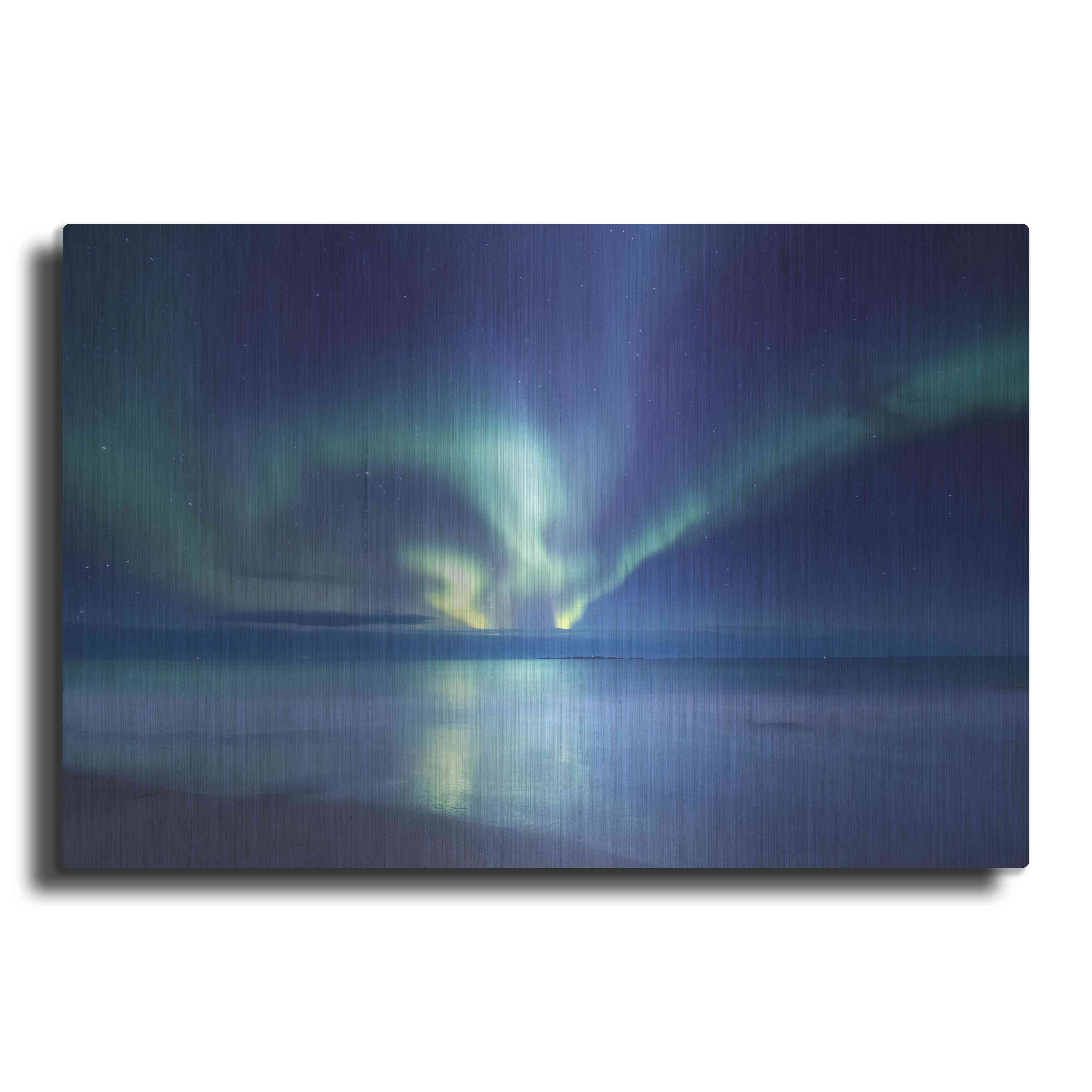 Luxe Metal Art 'Northern Lights In The Lofoten Islands Norway 7' by ...
