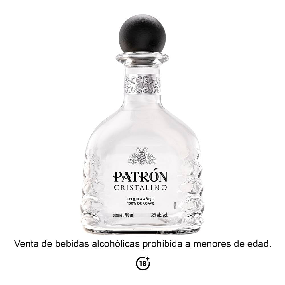 Tequila Patrón Añejo Cristalino 700 ml | Bodega Aurrera en línea