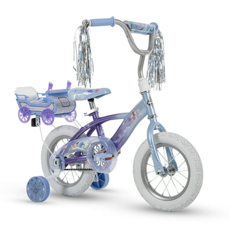 Huffy Disney Frozen Bike, 12" Wheels, Ages 2+, Doll Seat, Training ...