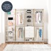 CosmoLiving by Cosmopolitan Gwyneth Closet 4 Piece Bundle-Shelves ...