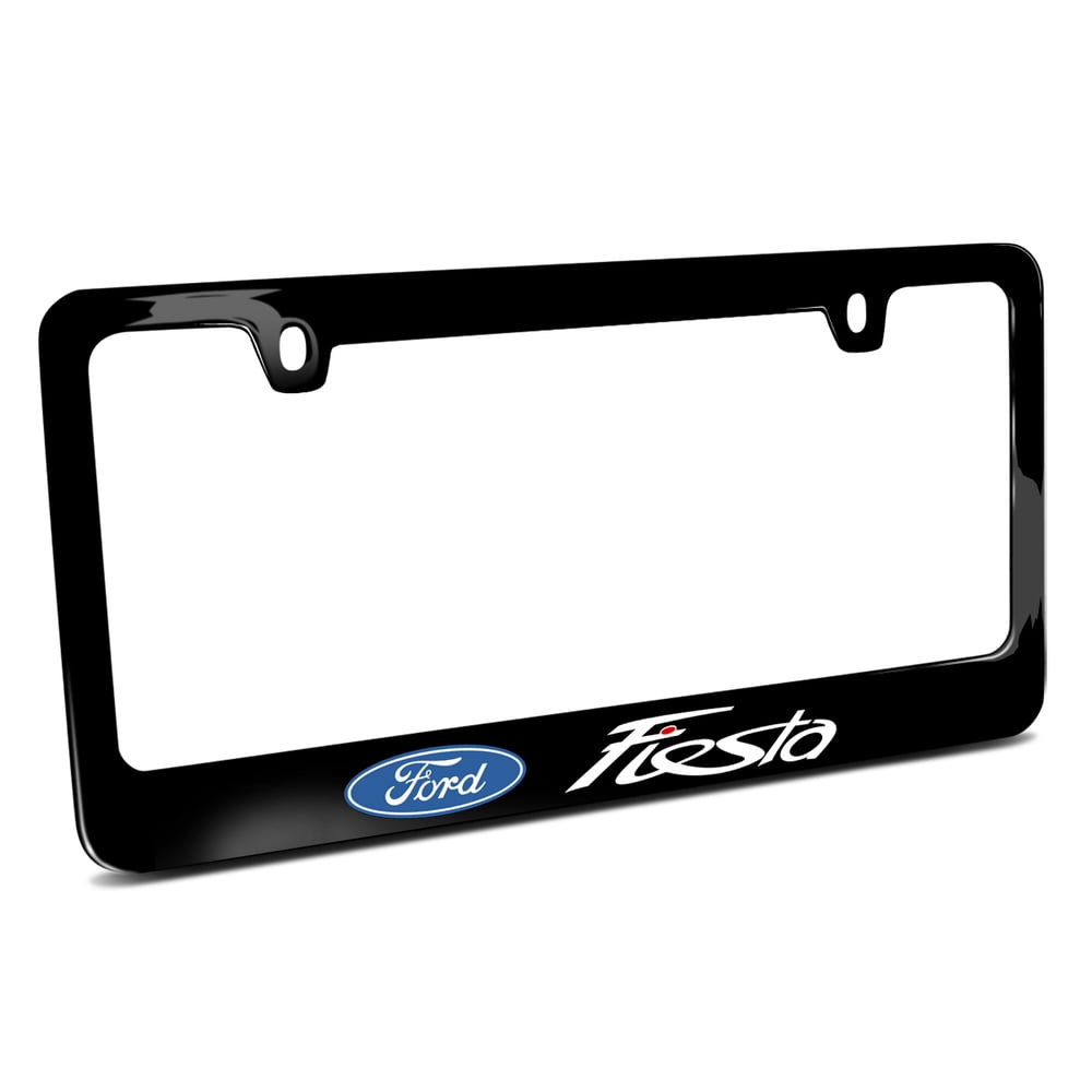 Ford Fiesta Black Metal License Plate Frame - Walmart.com - Walmart.com
